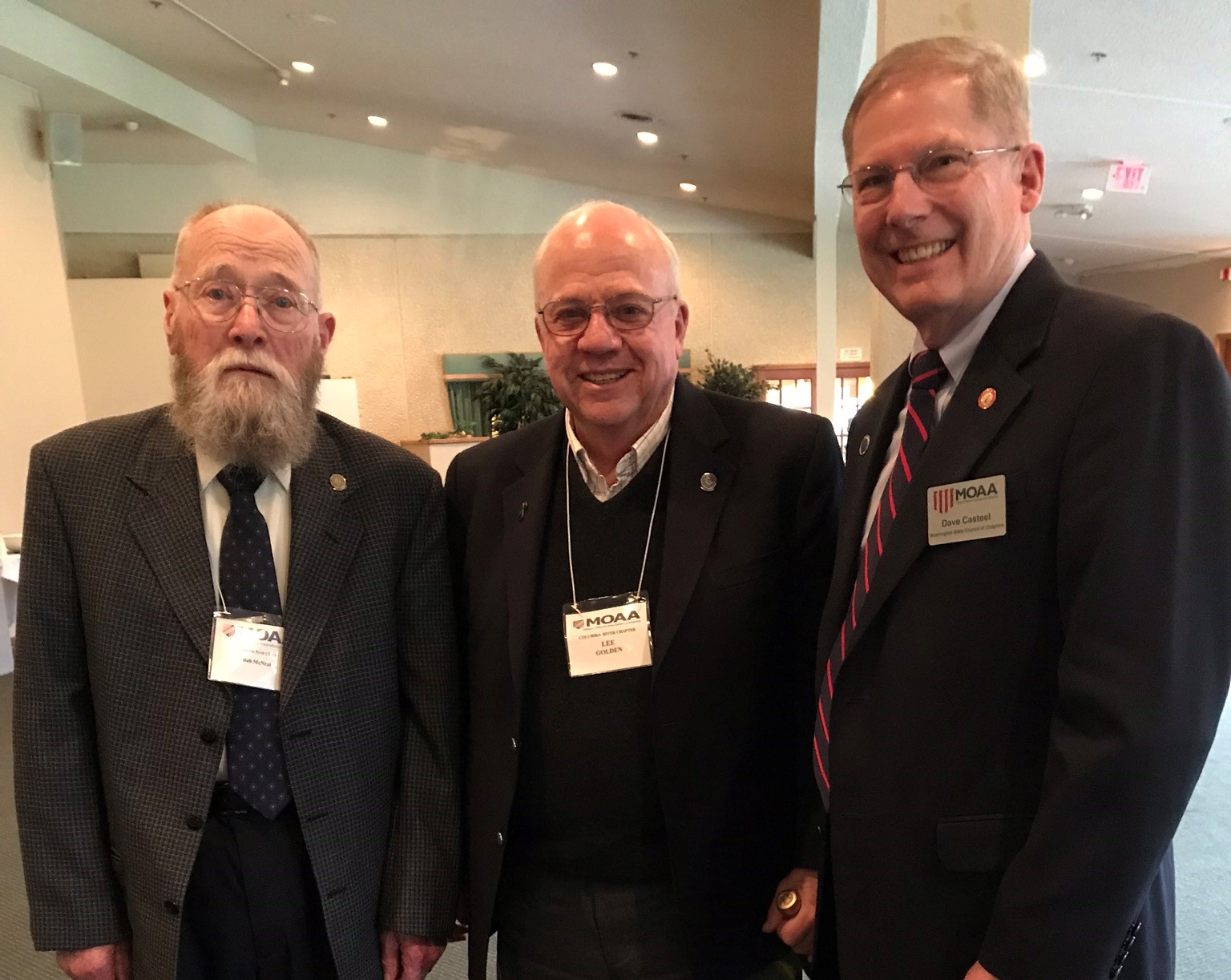 L-R. Bob McNeal, Lee Golden, & Dave Casteel at Annual Meeting ...
